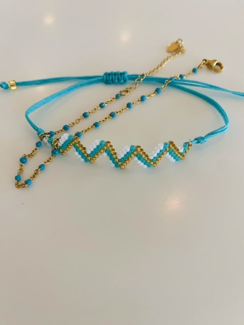 Duo zig zag bracelets – Glamhmjewels